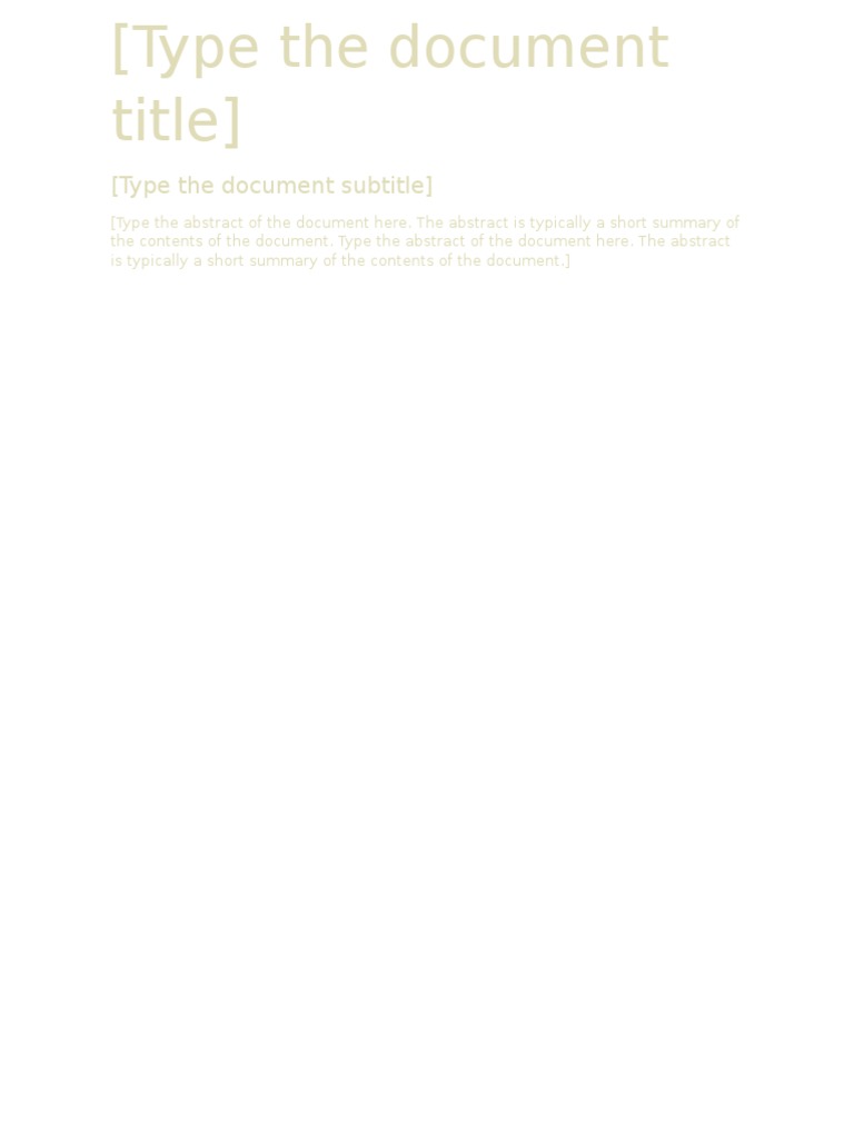 Type The Document Subtitle | PDF