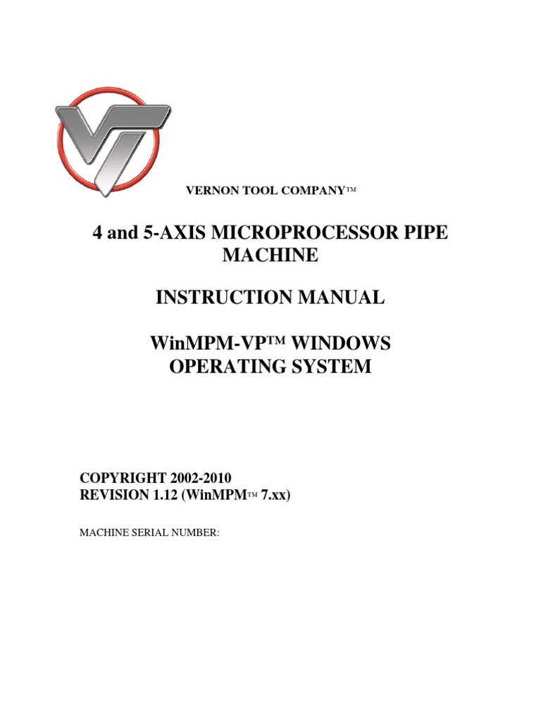 MPMVP Winmpm Manual v1.12 | PDF | Numerical Control | Manufactured Goods