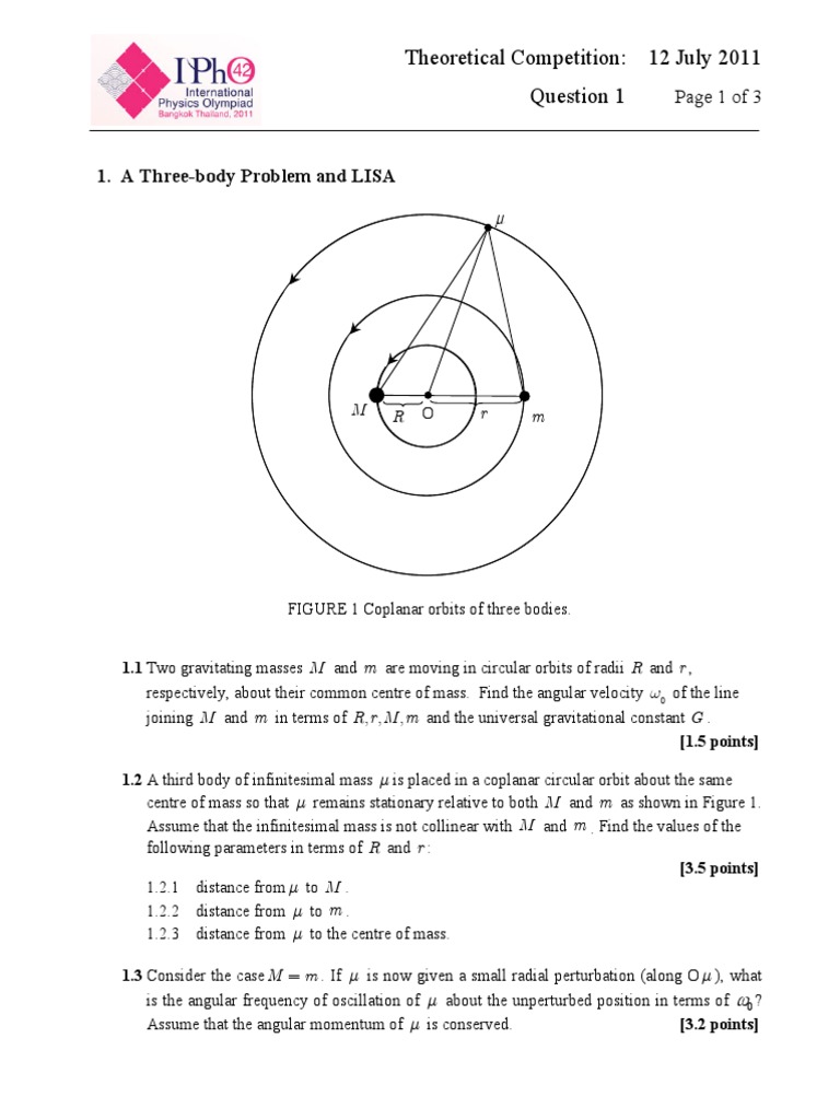 IPhO 2011-2015 | PDF | Capacitor | Orbit