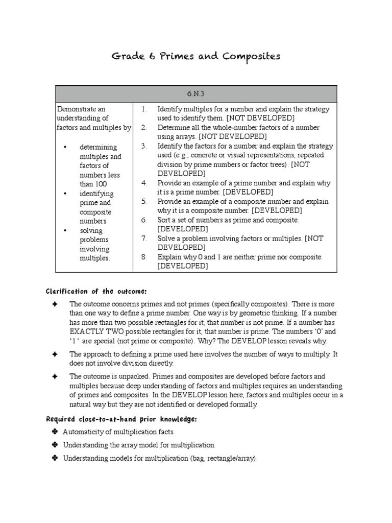 Understanding Primes and Composites | PDF | Prime Number | Dice