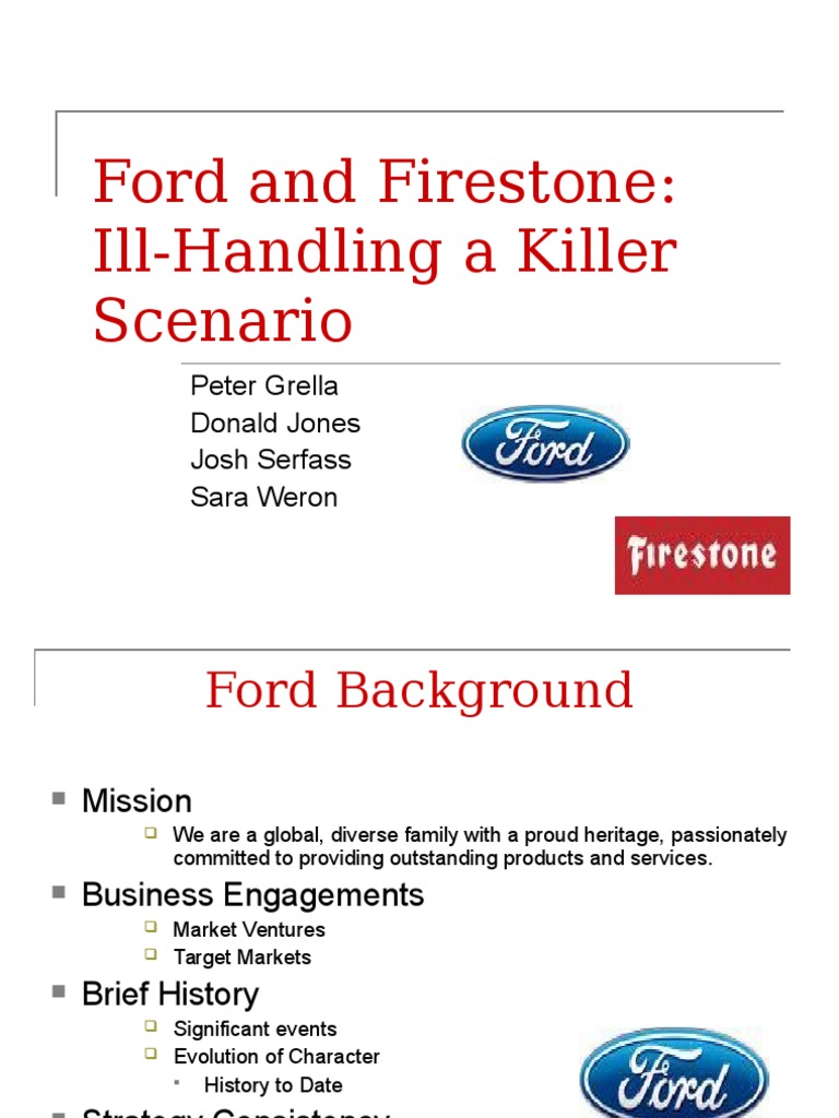 Ford and Firestone: Crisis Analysis | PDF | Rubber Product | Automotive ...