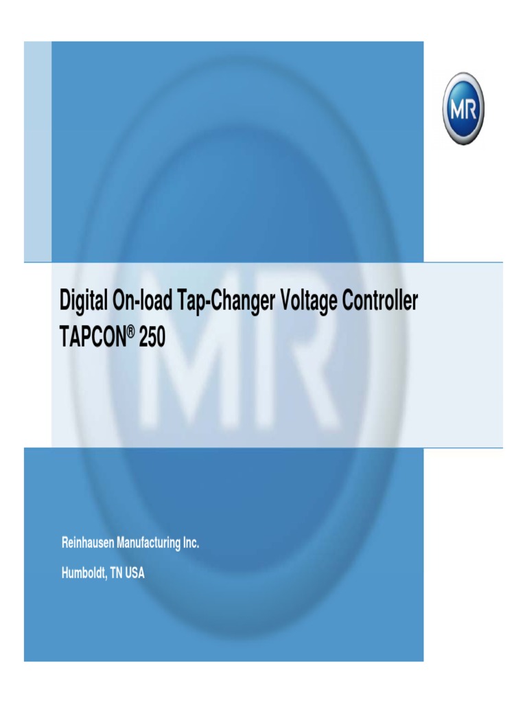 TAPCON 250 Web-Presentation | PDF | Transformer | Relay