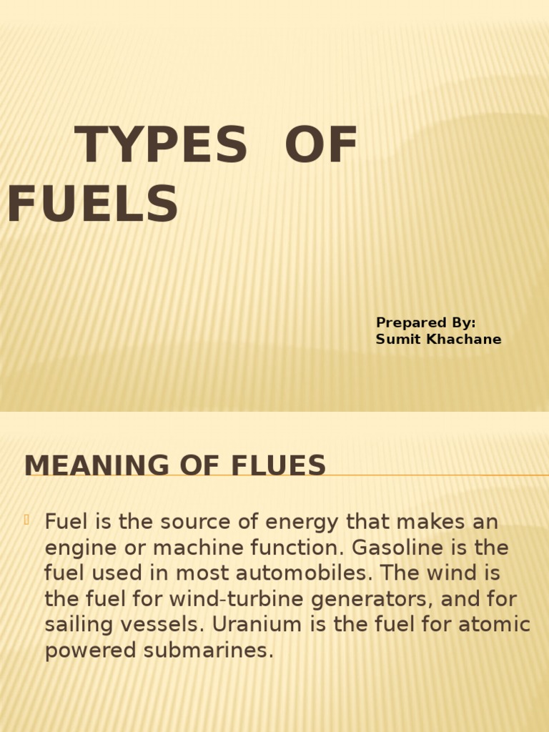 Types of Fuels | PDF | Fuels | Natural Gas