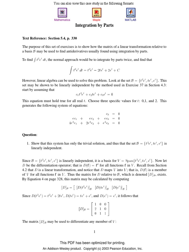 Parts | PDF | Matrix (Mathematics) | Operator (Mathematics)