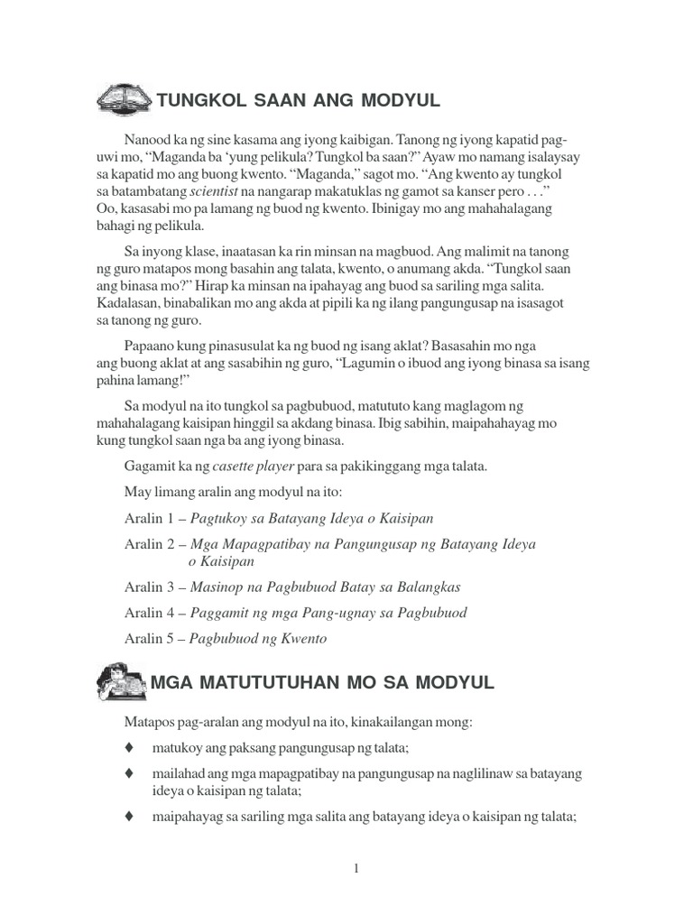 Pagbubuod | PDF