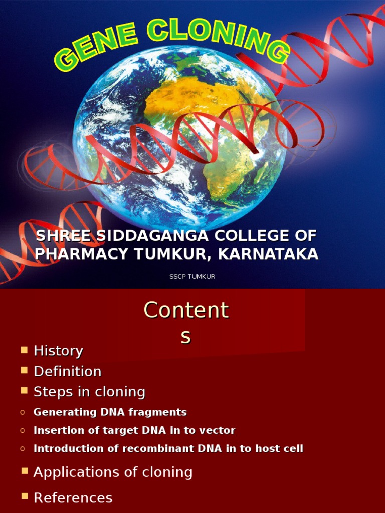 Gene Cloning | PDF | Plasmid | Molecular Cloning