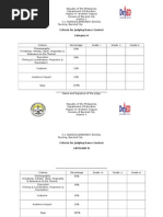 Criteria For Judging | PDF