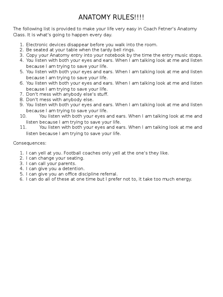 Biology Rules | PDF