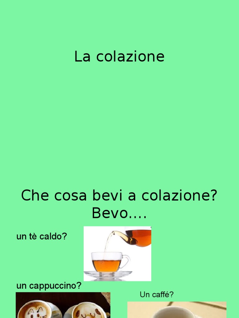 La Colazione Italiana | PDF
