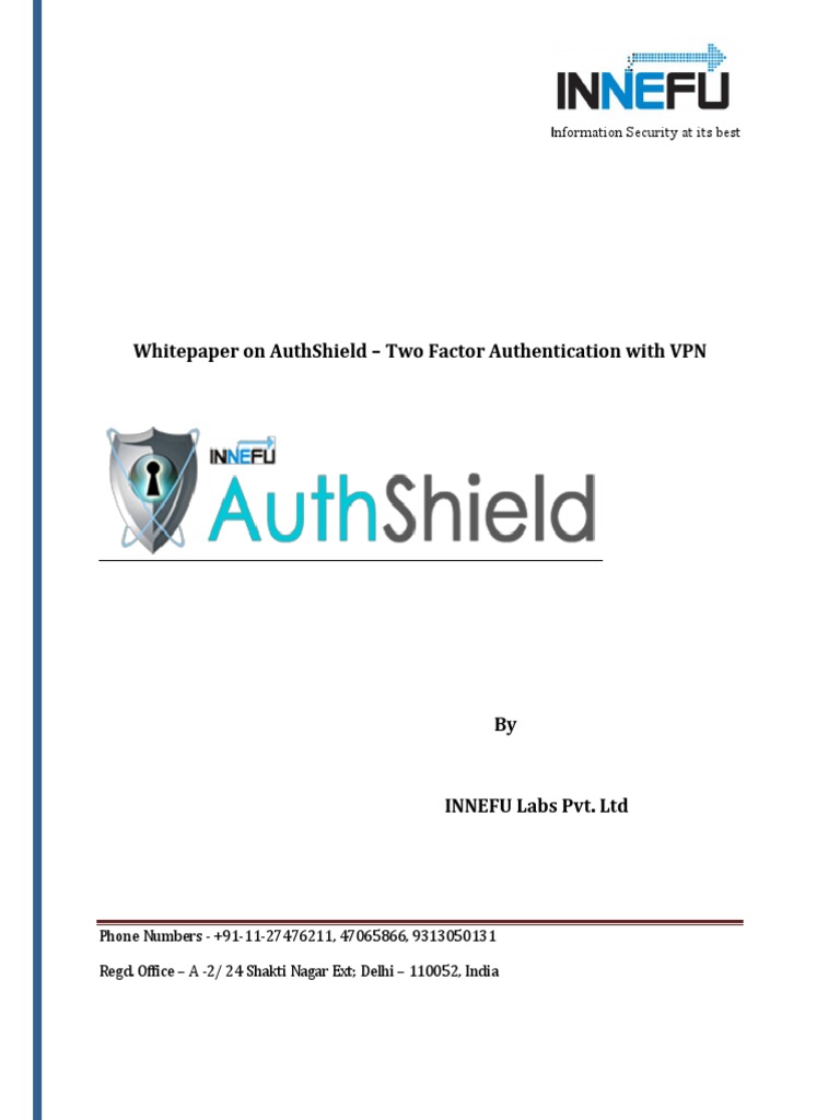 AuthShield 2FA Integration With Checkpoint One Click VPN Solution | PDF | Password | Virtual ...