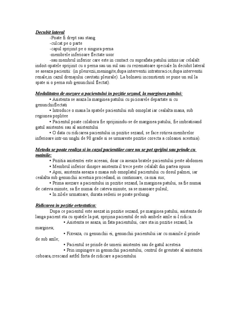 Decubit Lateral | PDF