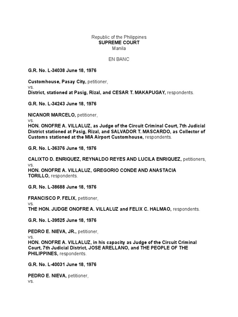 Collector of Customs v. Villaluz | PDF | Search And Seizure | United ...