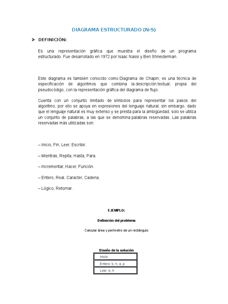 Diagrama Estructurado Nassi-Schneiderman | PDF | Algoritmos | Toma de ...