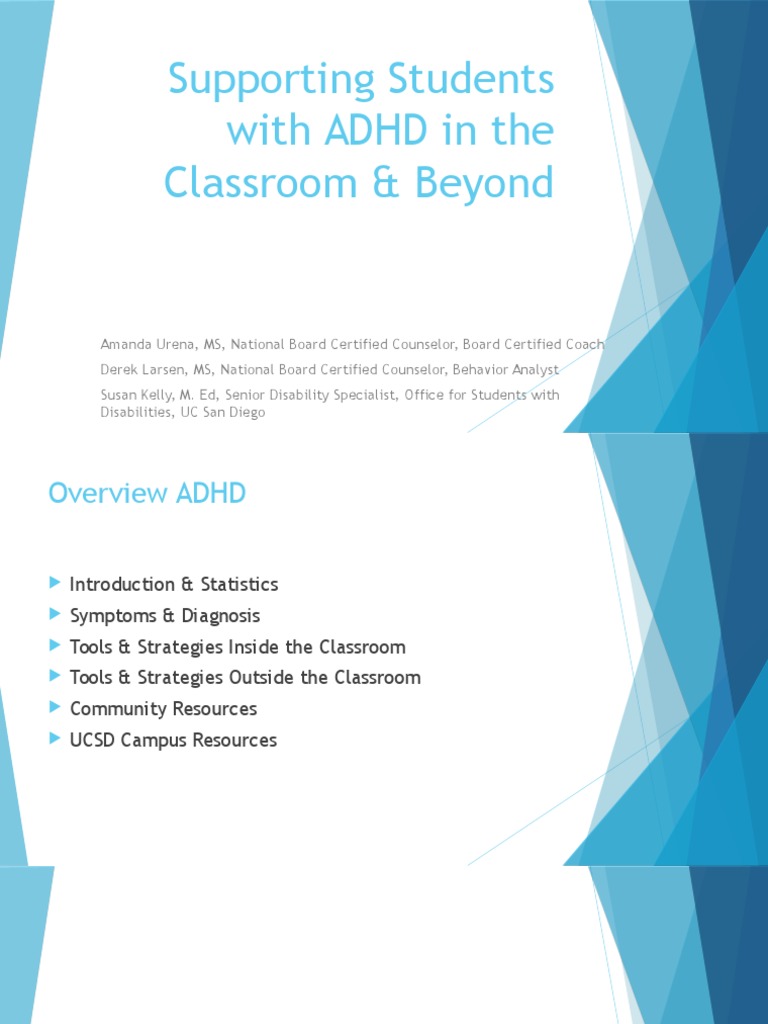 Supporting Students With ADHD in The Classroom & Beyond | PDF ...