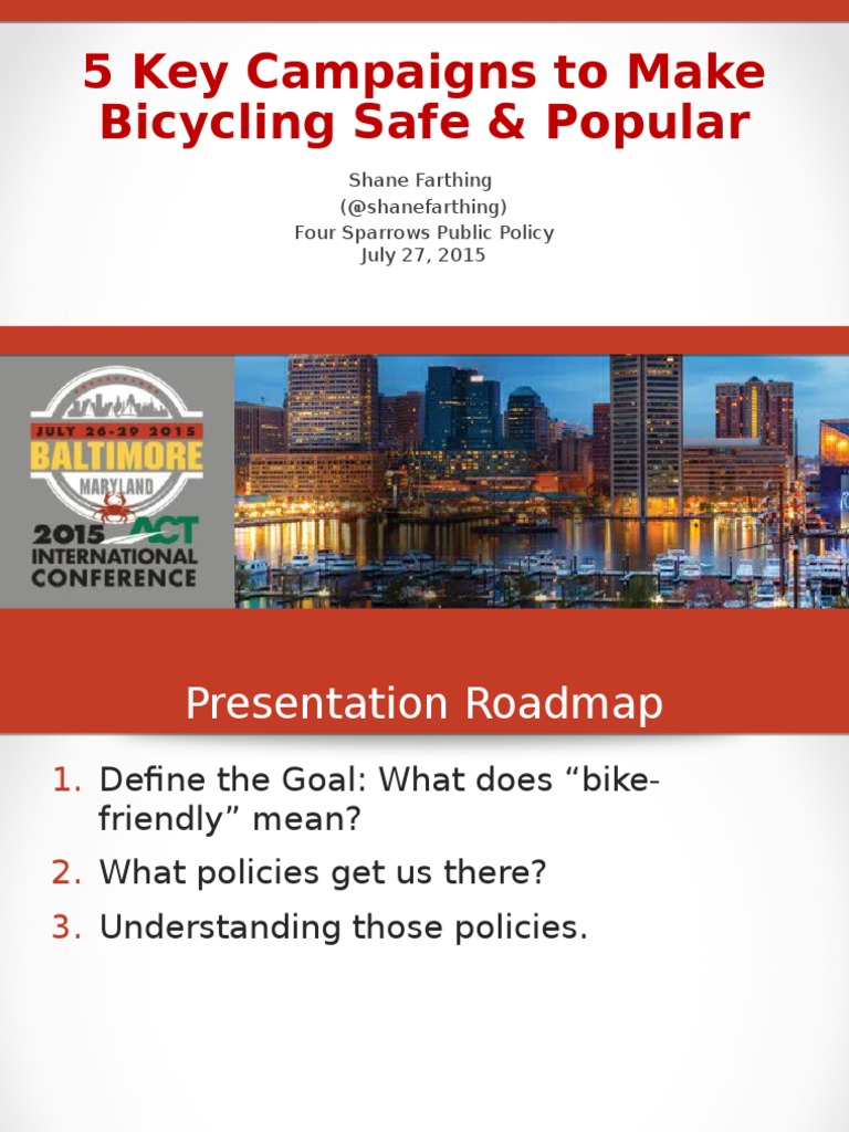 Five Key Campaigns To Make Any Community Bike Friendly | PDF | Road ...