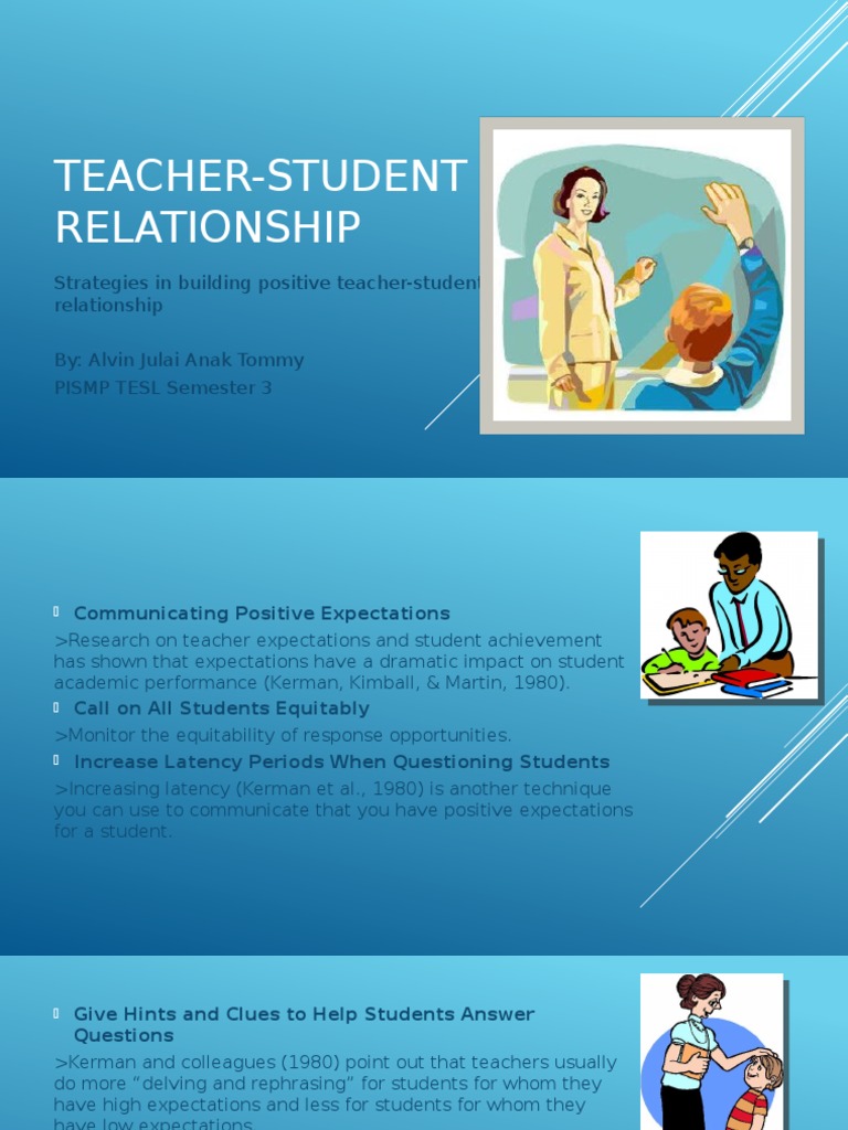 Building Positive Teacher-Student Relationships | PDF | Teachers ...