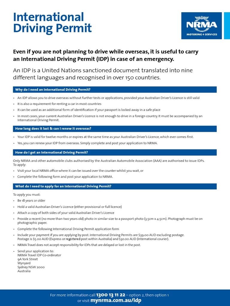 Idp Form May 12 | PDF | Driver's License | Official Documents