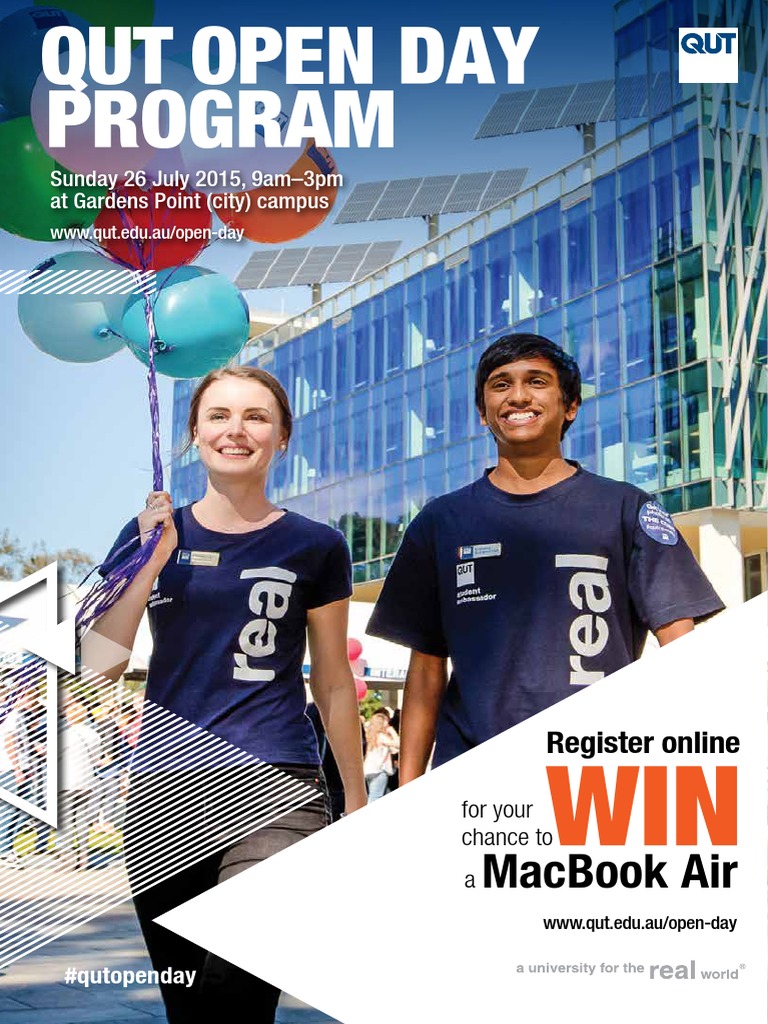 QUT Open Day Program and Sessions Guide | PDF | Academia | Science And ...