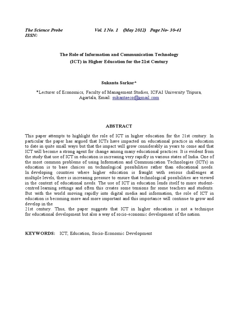 The Science Probe Vol | PDF | Educational Technology | Distance Education