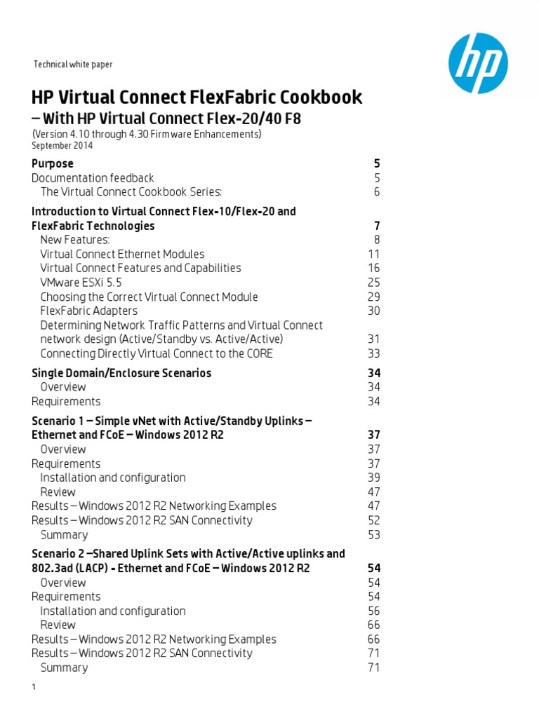 HP Virtual Connect FlexFabric Cookbook | PDF | Quality Of Service | Computer Network