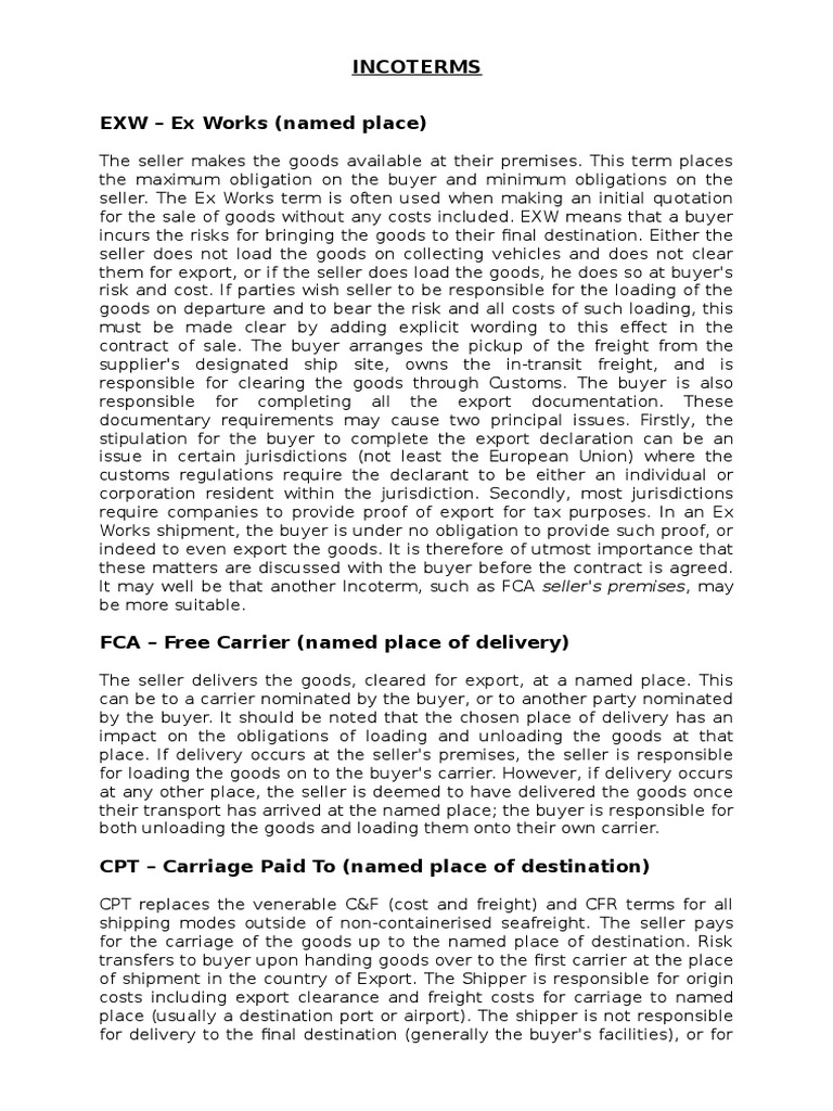 Understanding International Shipping Terms: A Comprehensive Guide to ...