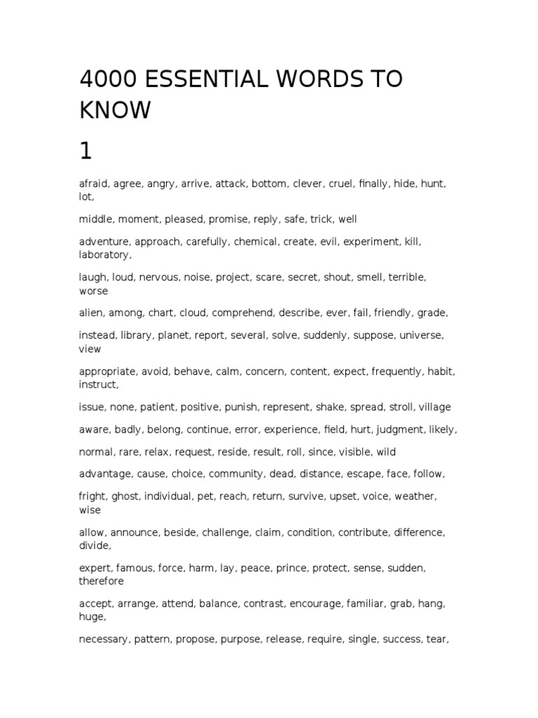 4000 Words | PDF | Nature