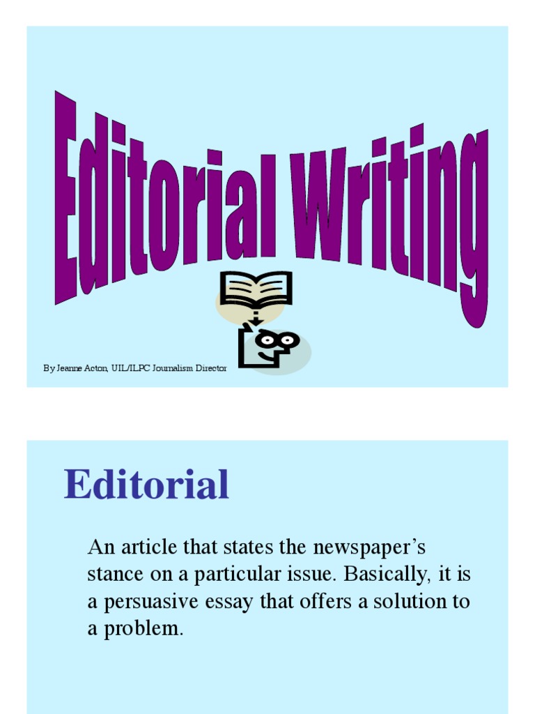 Editorial Writing Tips | PDF | Secondary School | Schools