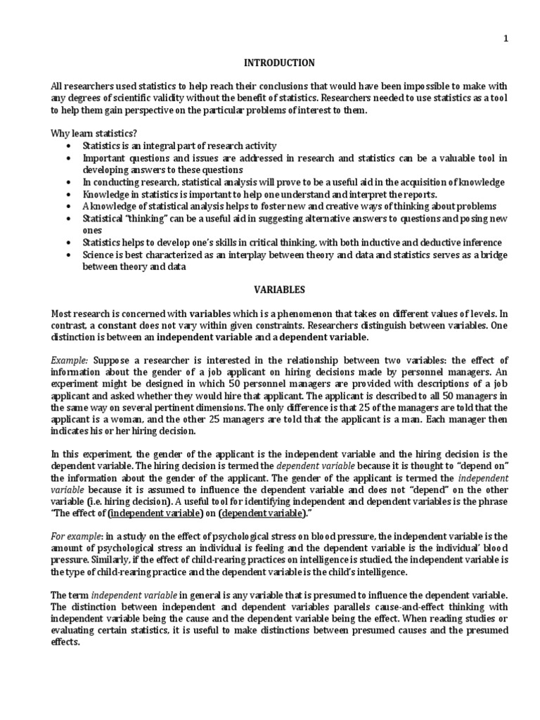 Statistics Module | PDF | Level Of Measurement | Sampling (Statistics)