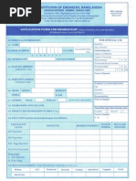 IEB (Institution of Engineers, Bangladesh) Membership Form | PDF ...