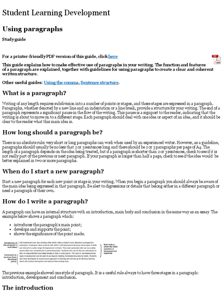 Using paragraphs effectively | PDF | Paragraph | Essays