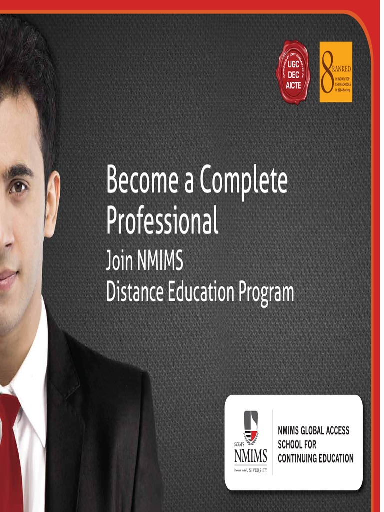 NMIMS Brochure - PDF | PDF | Distance Education | Educational Technology