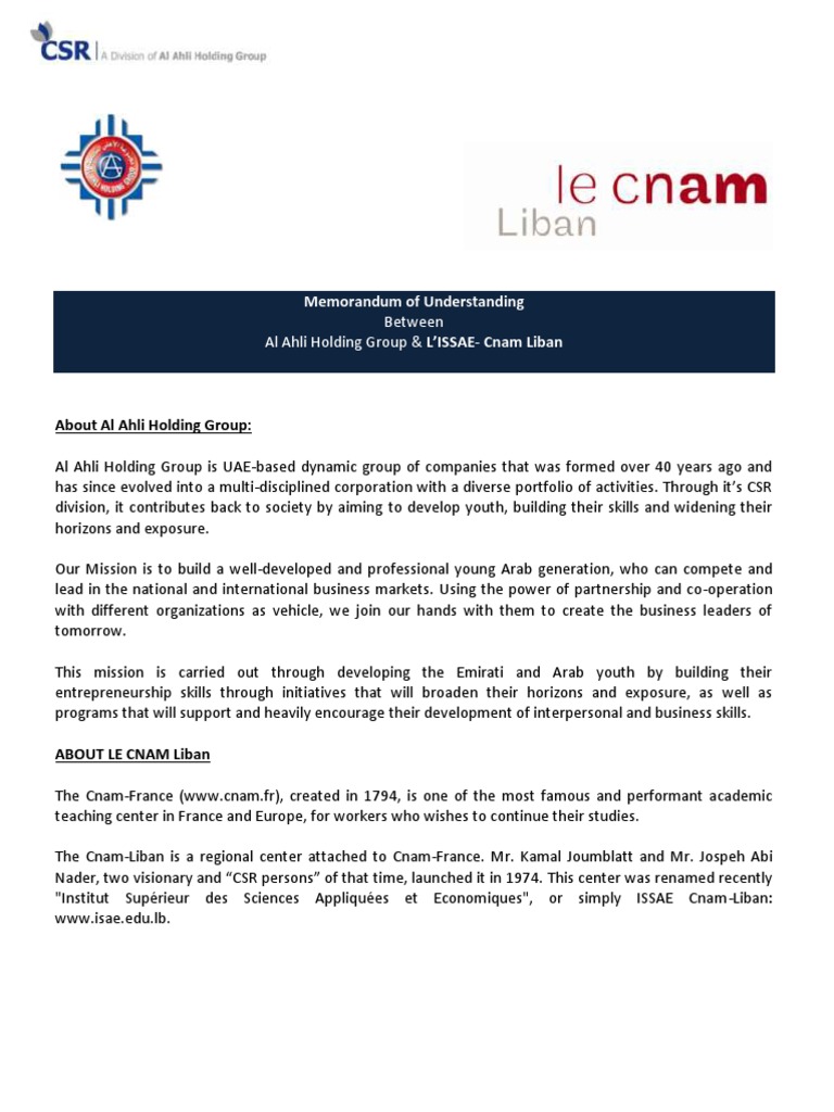 Mou-V2 Le Cnam - March 3rd 2015 | PDF | Corporate Social Responsibility ...