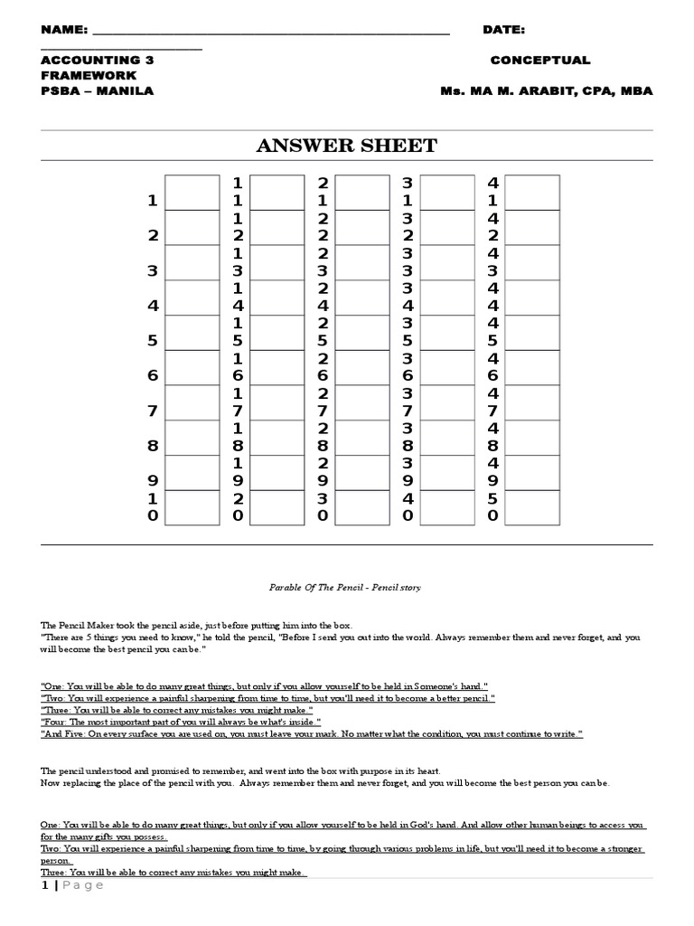 1.1 Conceptual Framework | PDF | Financial Statement | Going Concern
