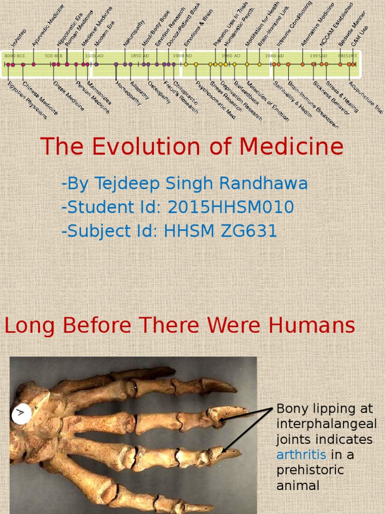Prehistoric Medicine and Its Evolution | PDF | Medicine | Medical ...