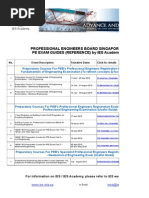 Professional Engineers Board Singapore Pe Exam Guides (Reference) by Ies Academy | PDF ...