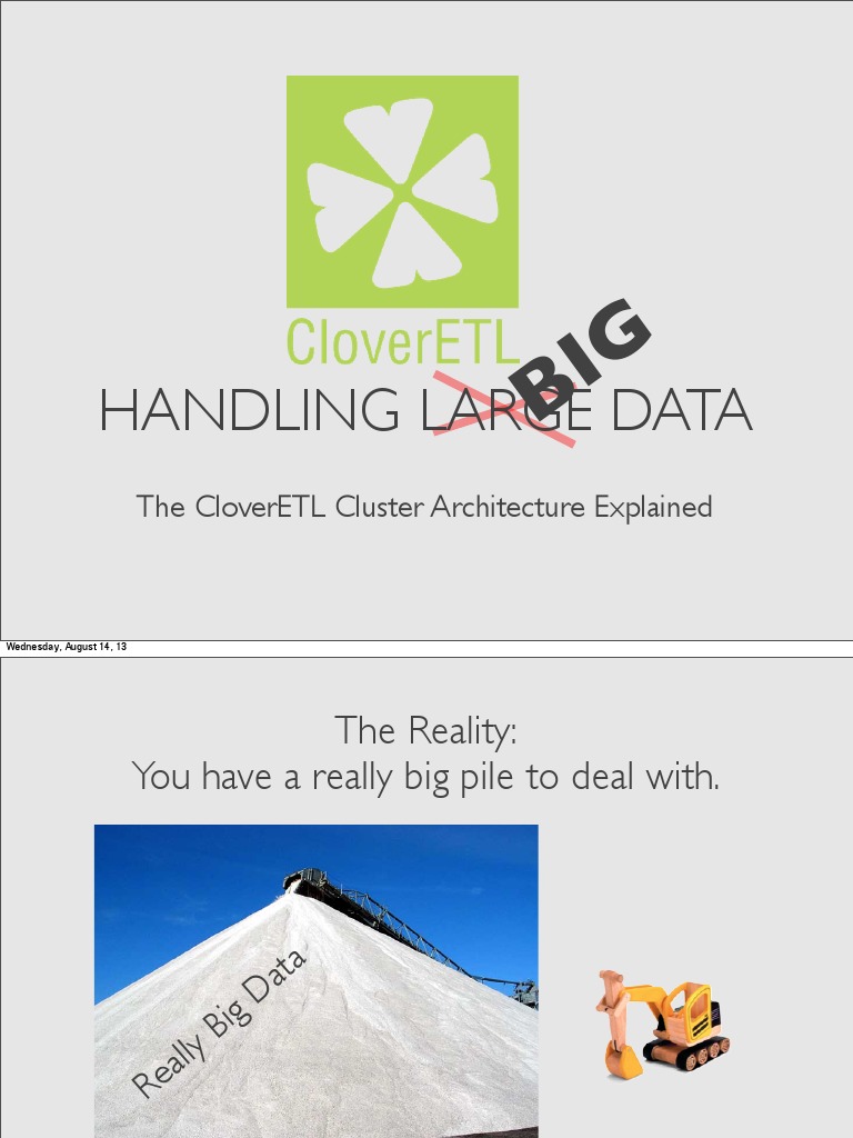 Handling Large Data: The Cloveretl Cluster Architecture Explained | PDF ...