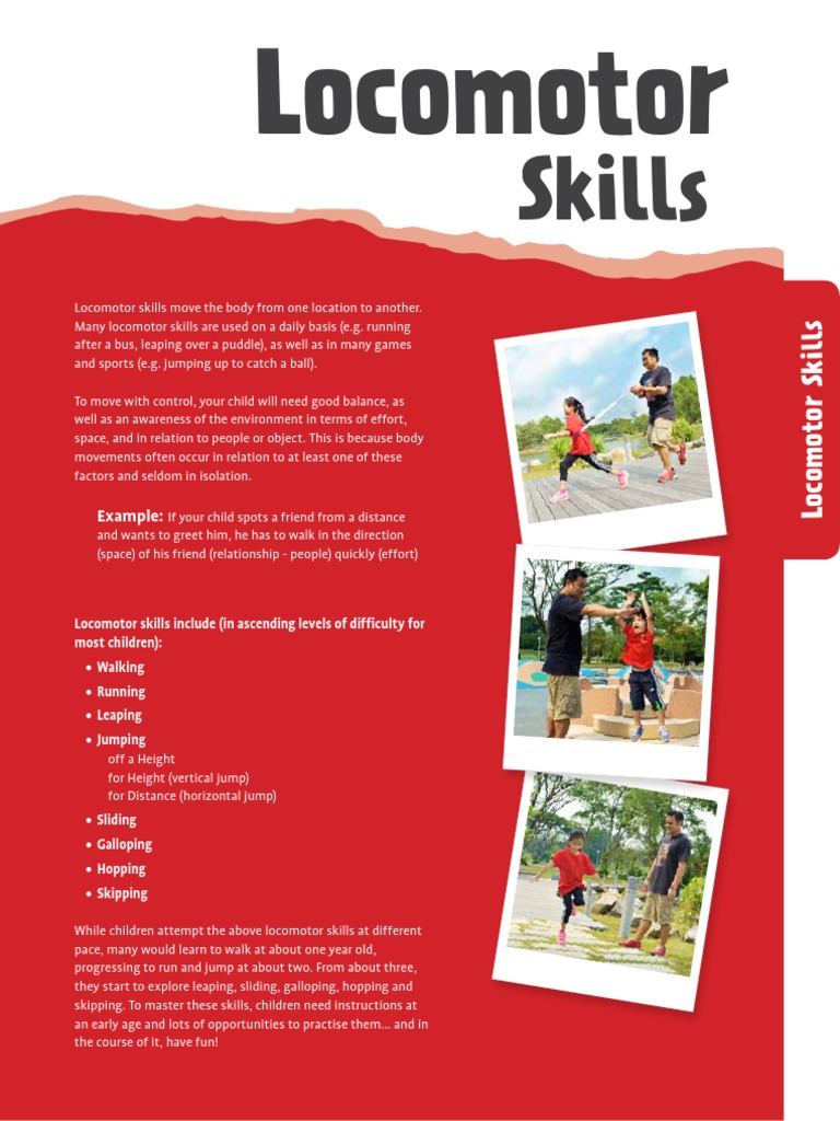 FMS Kitforparents Locomotor Skills | PDF | Animal Locomotion | Walking