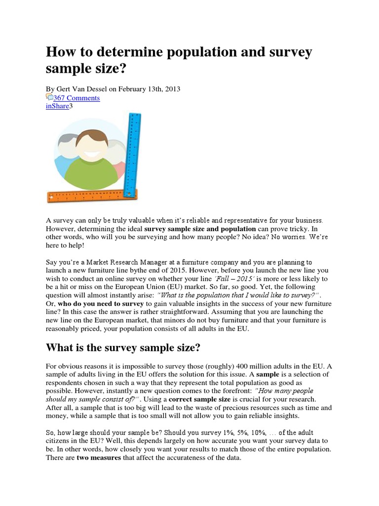 Sample Size Determination Pdf Margin Of Error Survey Methodology