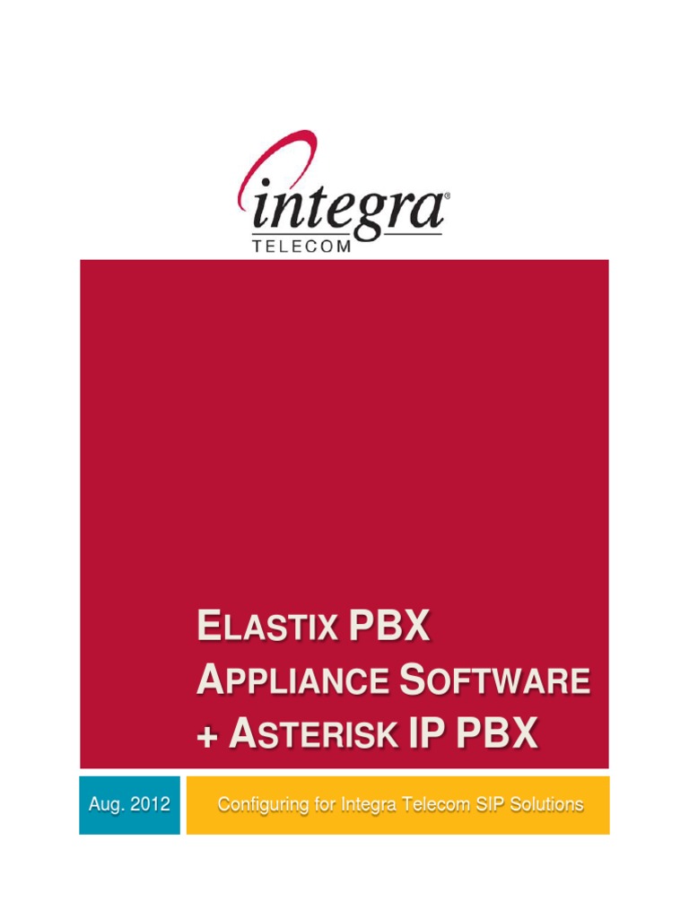 Integra SPPT Elastix Asterisk Configuration | PDF | Session Initiation Protocol | Provisioning