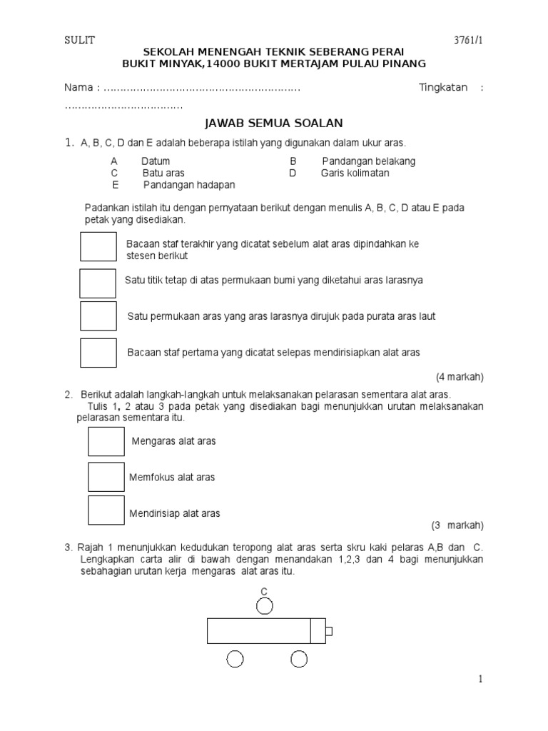 Panduan Lengkap Ukur Aras Teknikal | PDF