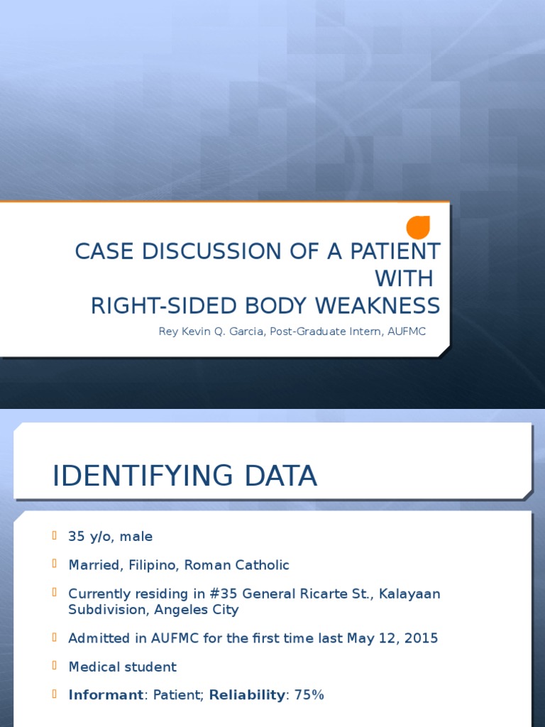 Case Discussion Stroke | PDF | Stroke | Medical Specialties