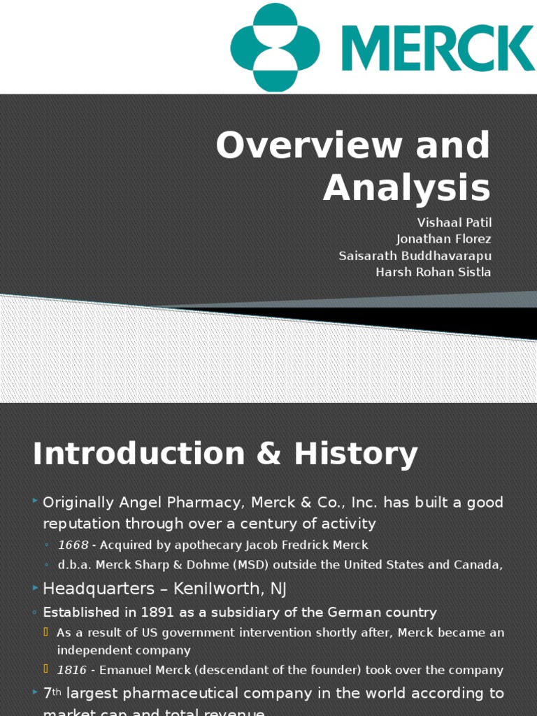 Team 5 Merck Final - 2 | PDF | Merck & Co. | Pharmaceutical