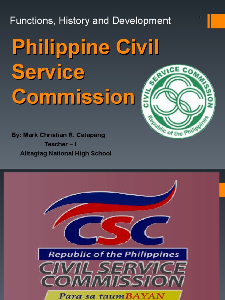 Philippine Civil Service Commission Overview | PDF | Civil Service ...