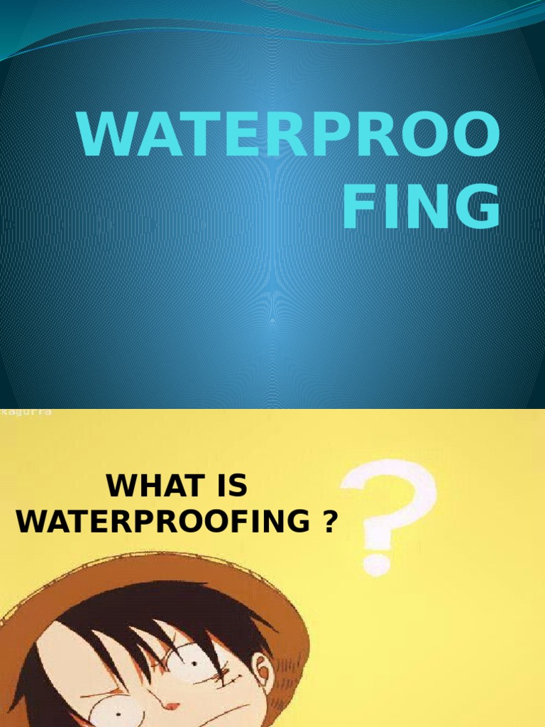 Introduction To Waterproofing Pdf Concrete Building Materials