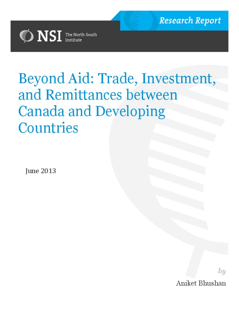 Beyond Aid in Canada | PDF | Aids | Remittance