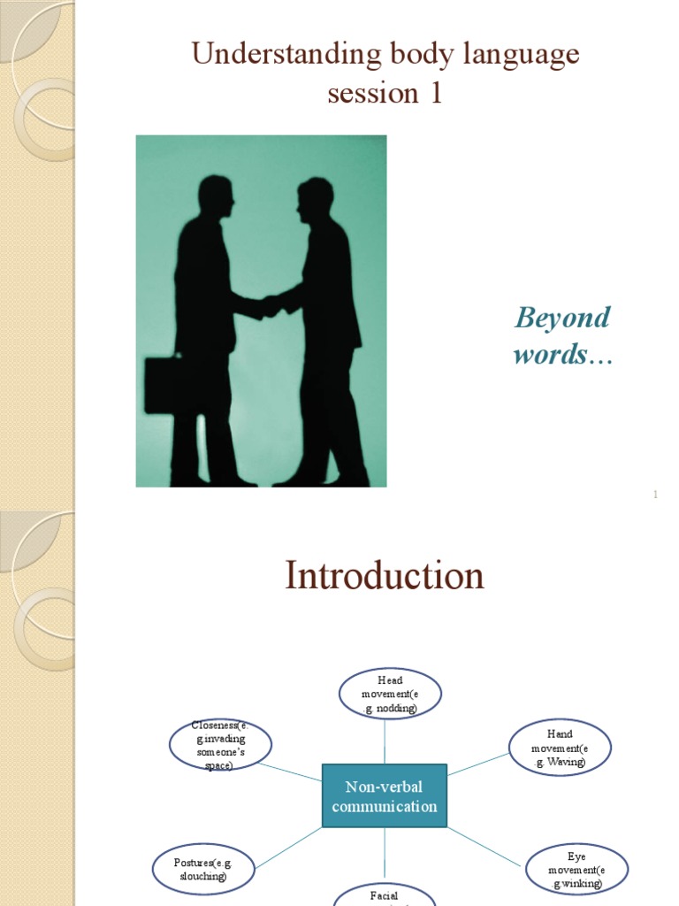 Understanding Body Language Session 1: Beyond Words | PDF | Body ...