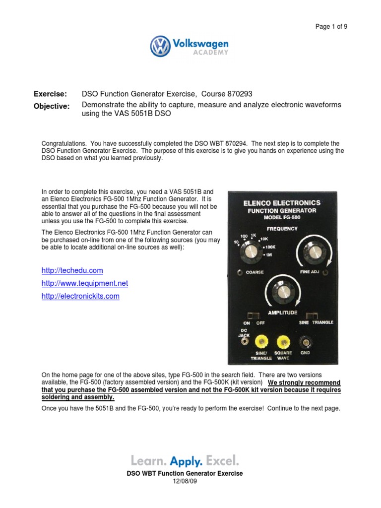 DSO Function Generator | PDF | Amplitude | Electricity