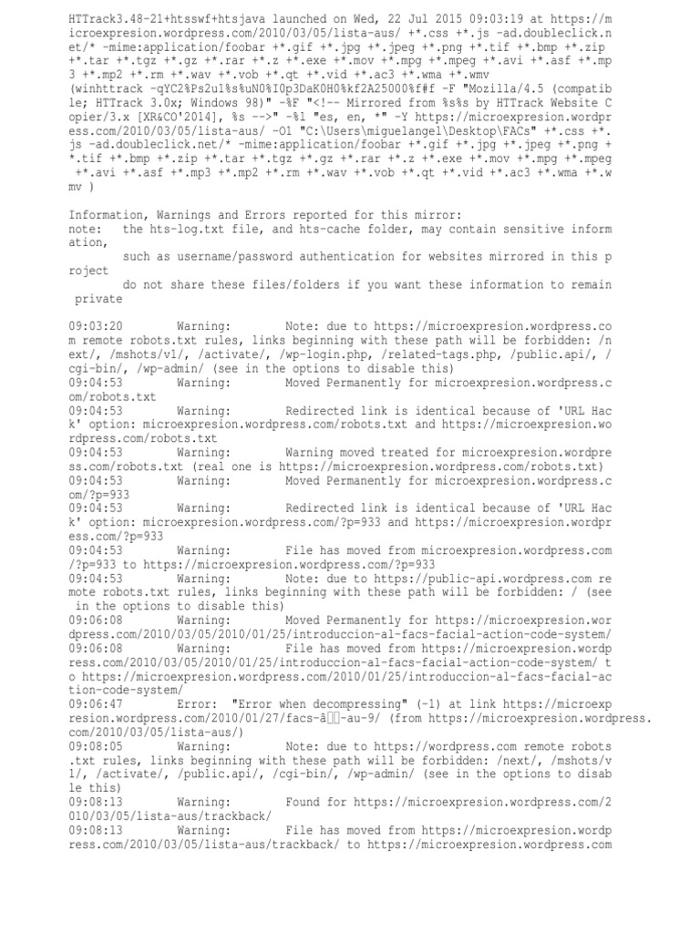 Hts Log | PDF | Web Software | Computing