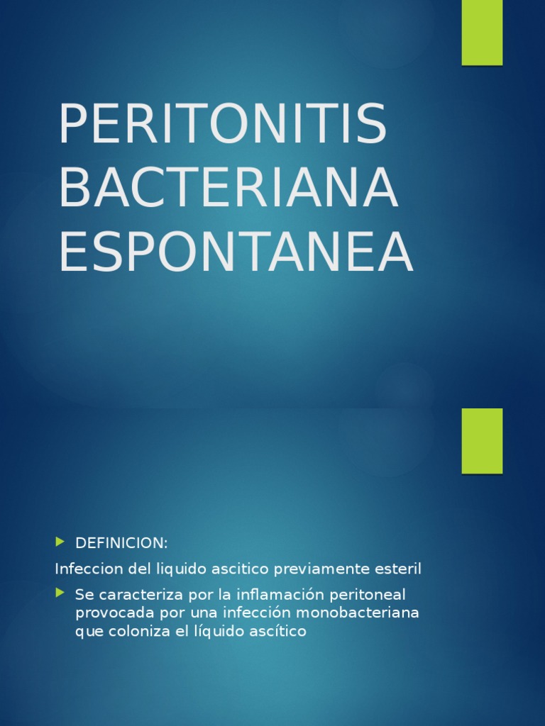 Peritonitis Bacteriana Espontanea | Infección del tracto urinario | Las ...