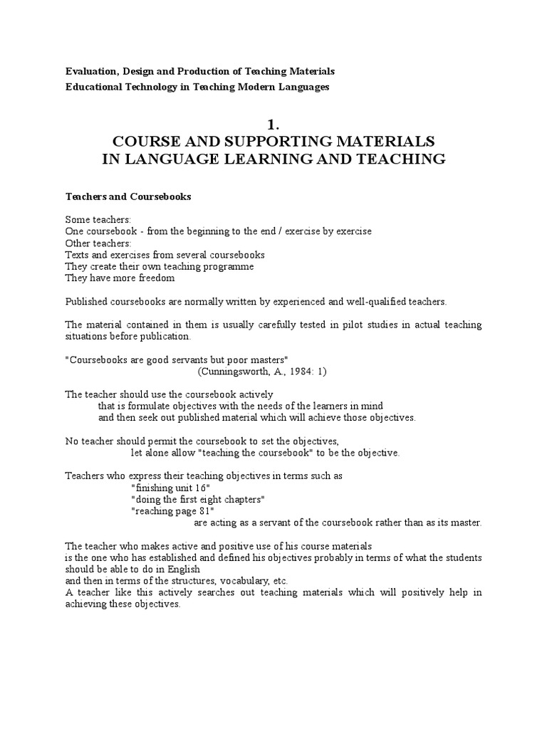 Evaluating Customizable Teaching Materials | PDF | Teachers | Learning